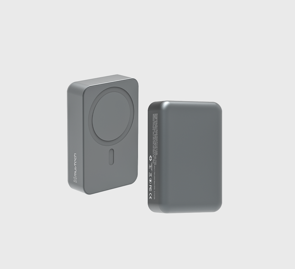 Muvtech 20000mAh Magnetic Power Bank | 15W MagSafe Wireless & 35W Fast ...