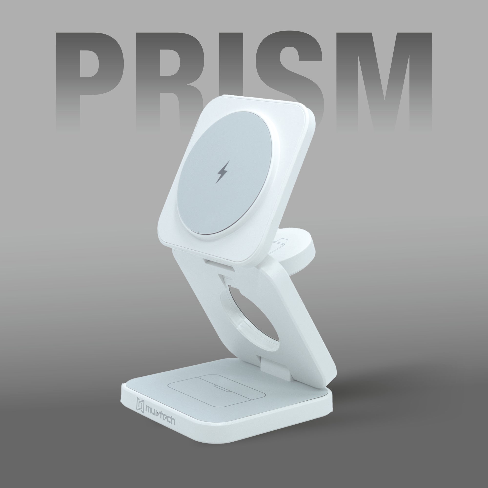 PRISM 3-in-1 Wireless Charger 15W Magnetic Charging for iPhone, Airpod